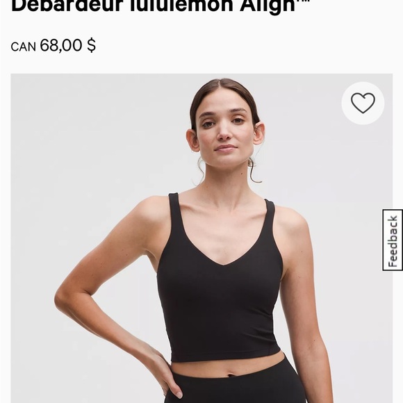 lululemon athletica | Tops | Lululemon Black Align Tank Top | Poshmark